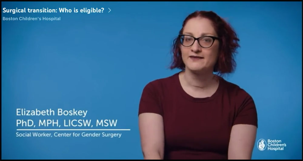 Boston Children’s Hospital Gender Psychopaths, Part 2: Here’s the video ...